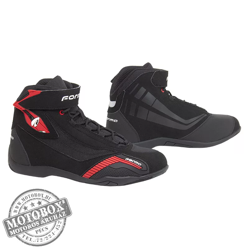 FORMA Genesis motoros cipő Fekete/Piros - Motobox Motoros Ár