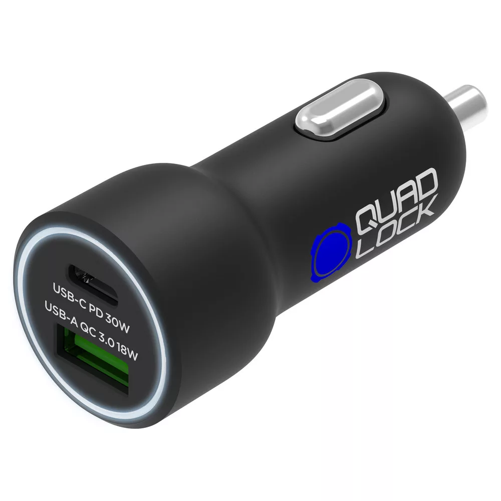 QUAD LOCK® Dual USB 12V töltő ÚJ - Motobox Motoros Áruház
